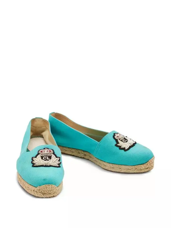 CHRISTIAN LOUBOUTIN Leather Espadrilles - Blue