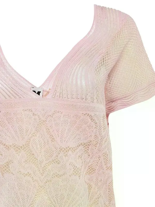 Missoni Floral-pattern Knit Top - Pink
