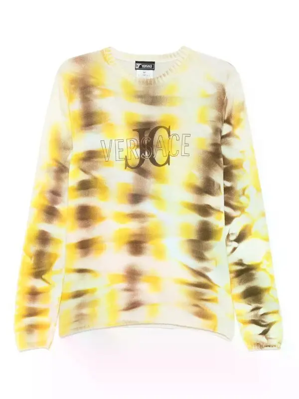 Versace 2000s Tie-dye Logo Sweater