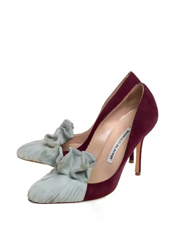 Manolo Blahnik Suede Heeled Pumps