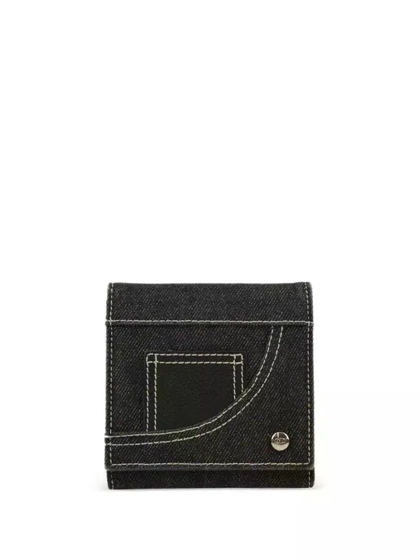 Dior 2001 Denim Tri-fold Wallet - Blue