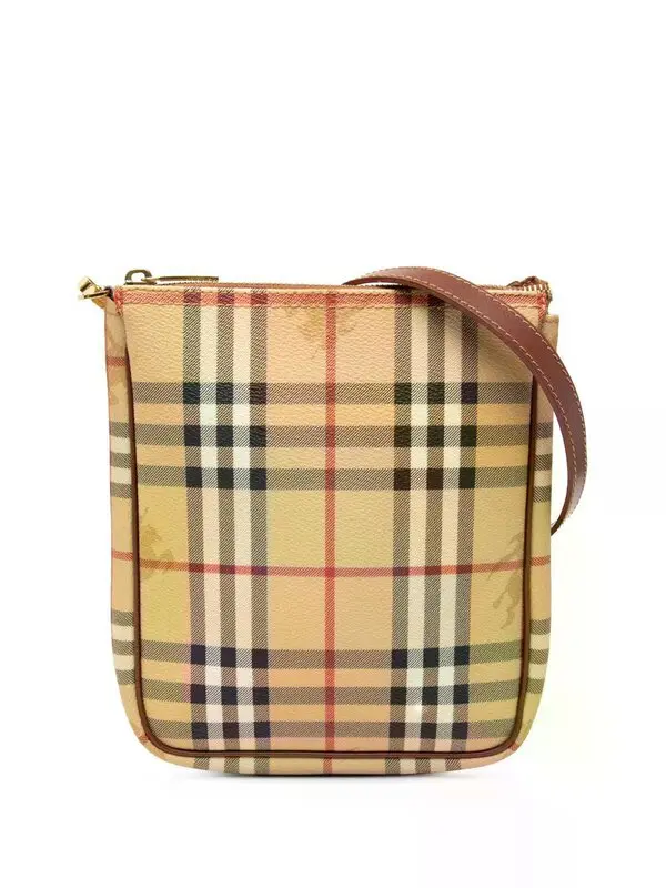 Burberry Haymarket Check Coated Canvas Crossbody Bag
