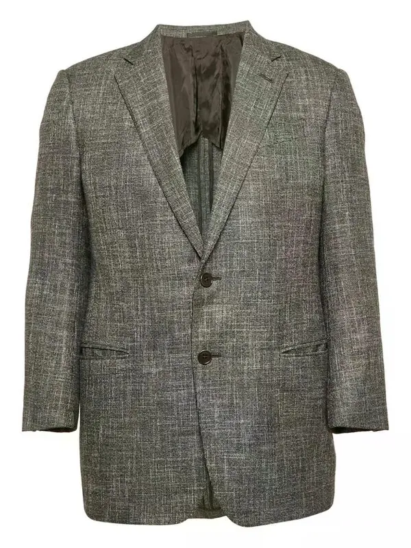 ARMANI Single-breasted Textured Blazer
