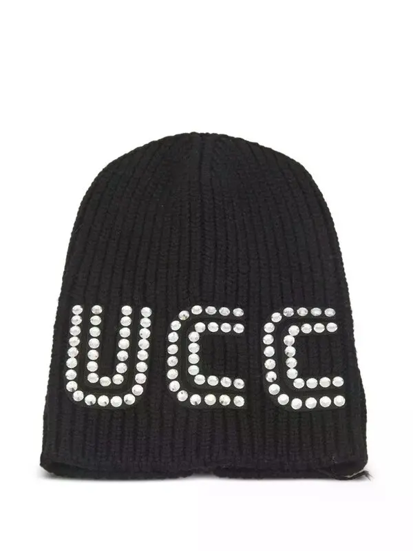Gucci Guccy Crystal-embellished Beanie - Black
