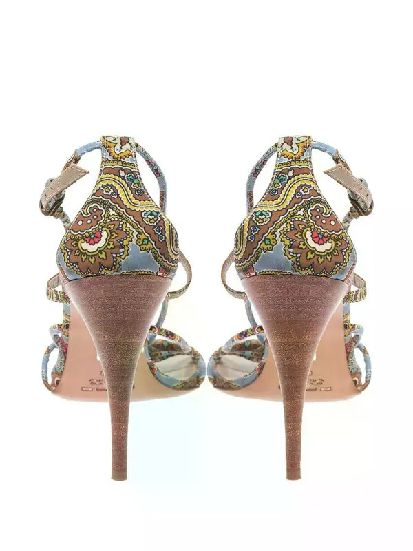 Etro 110mm Paisley-print Beaded Sandals