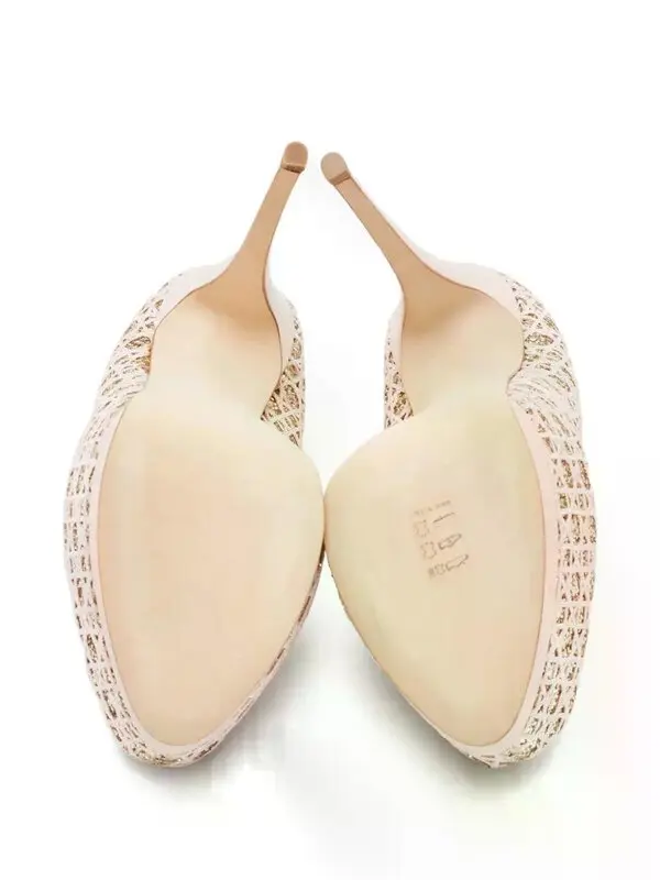 GIUSEPPE ZANOTTI 170mm Glitter-embellished Pumps - Pink