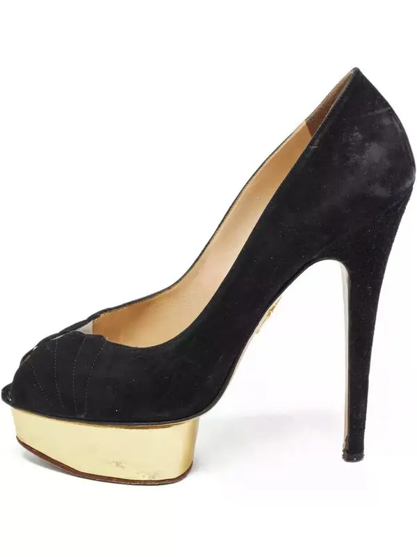 CHARLOTTE OLYMPIA 145mm Peep-toe Platform Pumps - Black