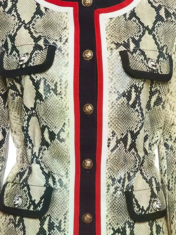 Gucci Snakeskin-pattern Jacket