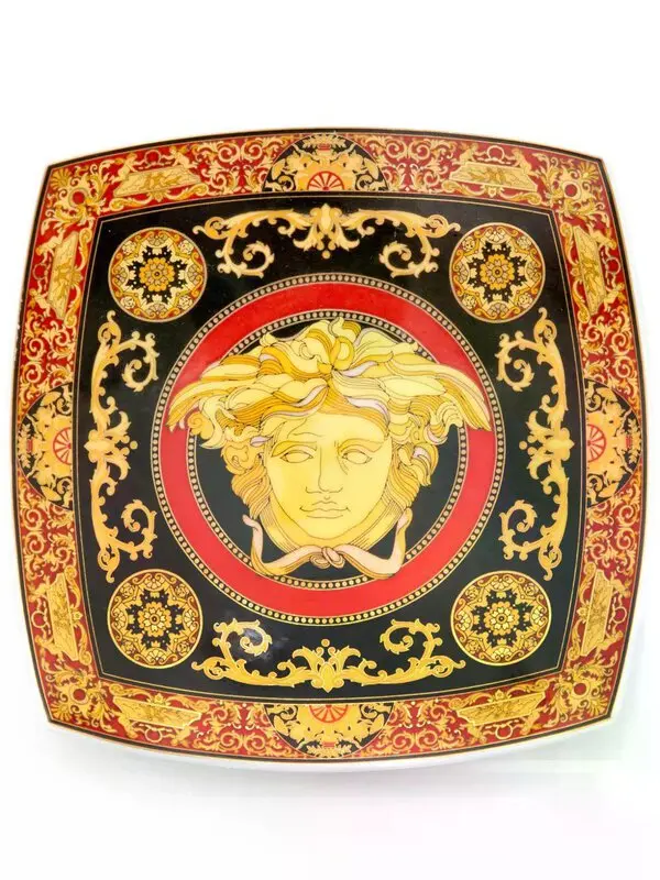 Versace X Rosenthal Medusa Red Dish - Black