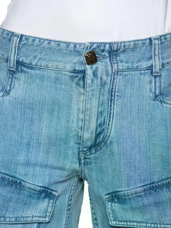 Roberto Cavalli Boot-cut Jeans With Cargo Pockets