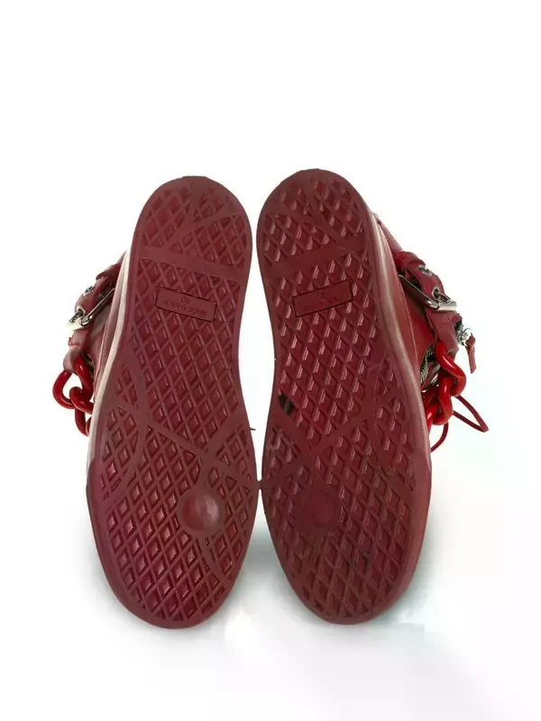 GIUSEPPE ZANOTTI Chain-embellished High-top Sneakers