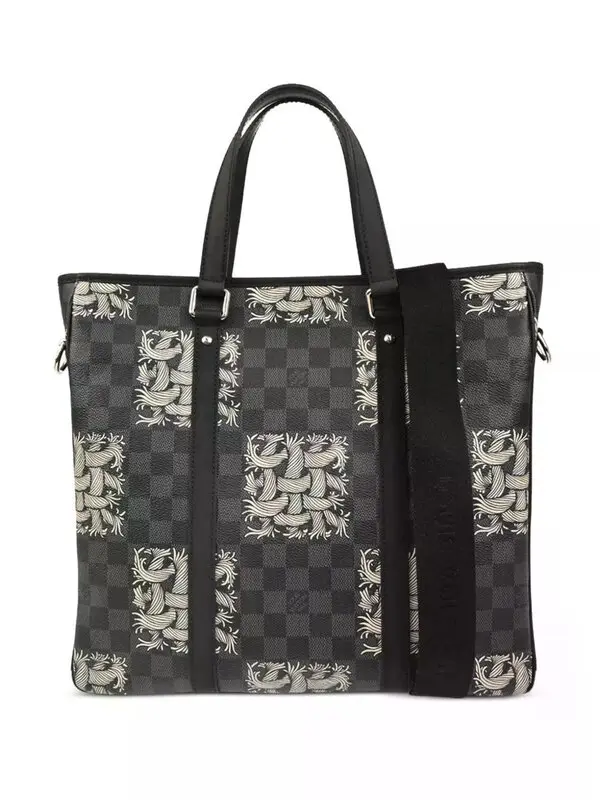 LOUIS VUITTON X Christopher Nemes 2015 Tadao Pm Damier Graphite Tote Bag - Black