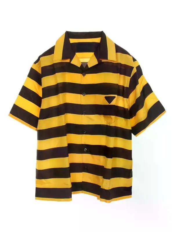 Prada 2020s Striped Silk Shirt