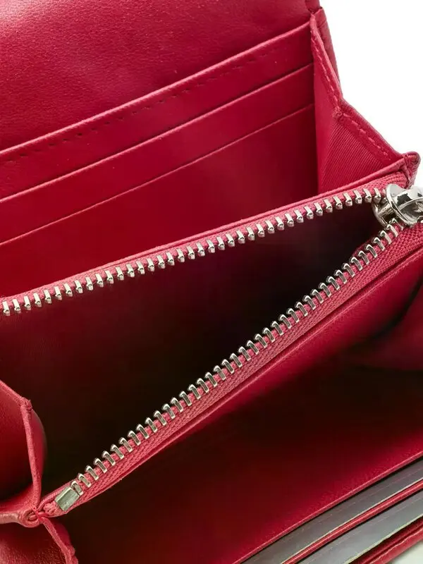 Dior Diorama Leather Wallet - Pink