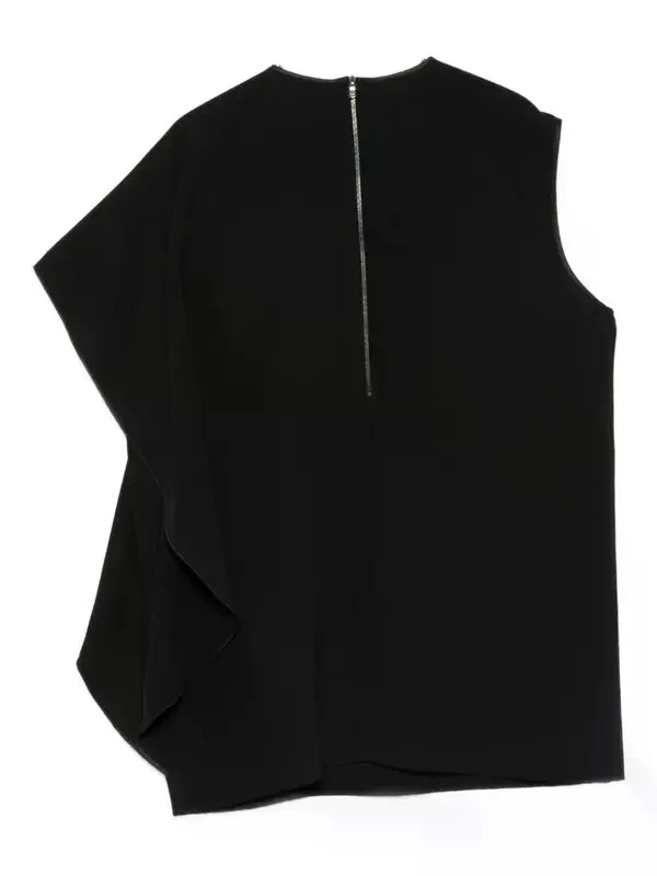 MAISON MARGIELA Asymmetrical Ruffle Blouse