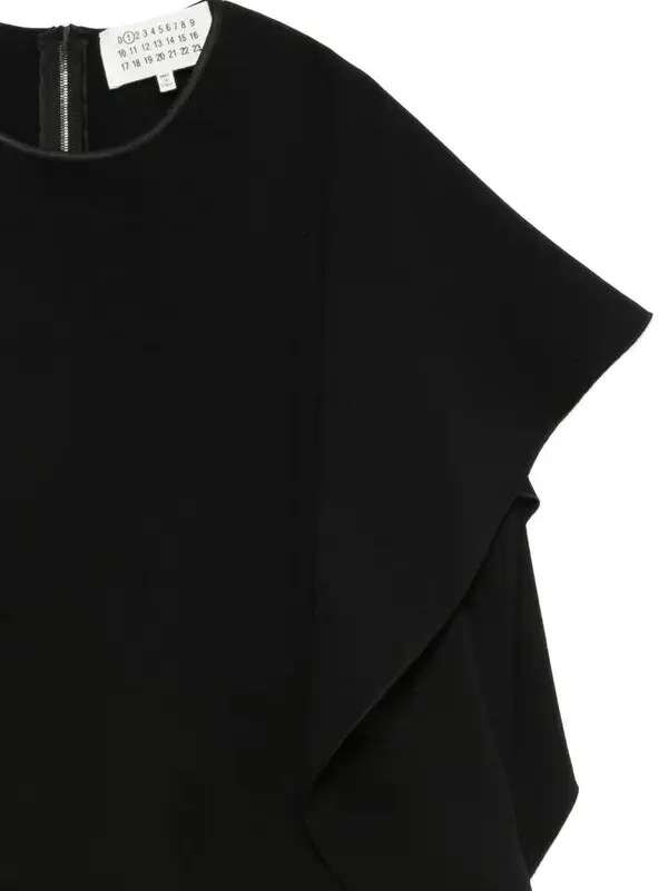 MAISON MARGIELA Asymmetrical Ruffle Blouse