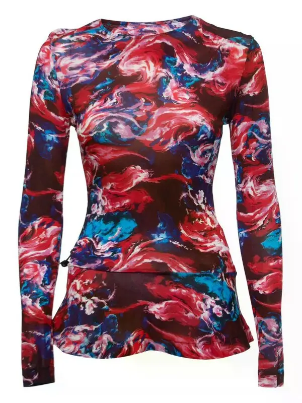 Kenzo Swirl-print Fitted Top