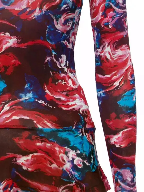 Kenzo Swirl-print Fitted Top