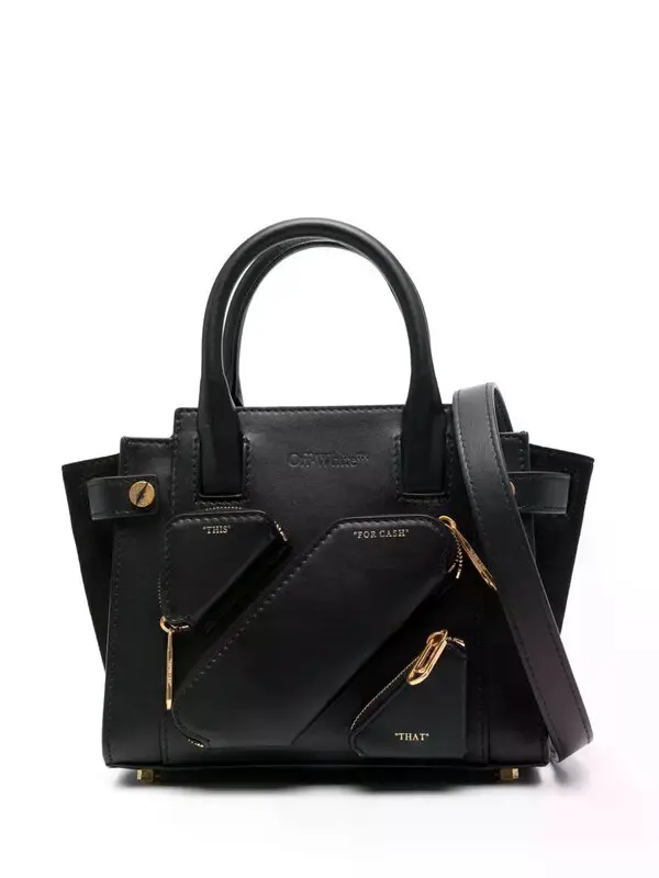Off-White City Leather Tote Bag - Black