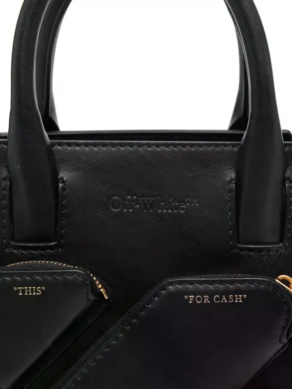 Off-White City Leather Tote Bag - Black