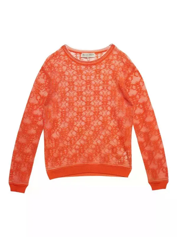 Emilio Pucci Lace-pattern Top