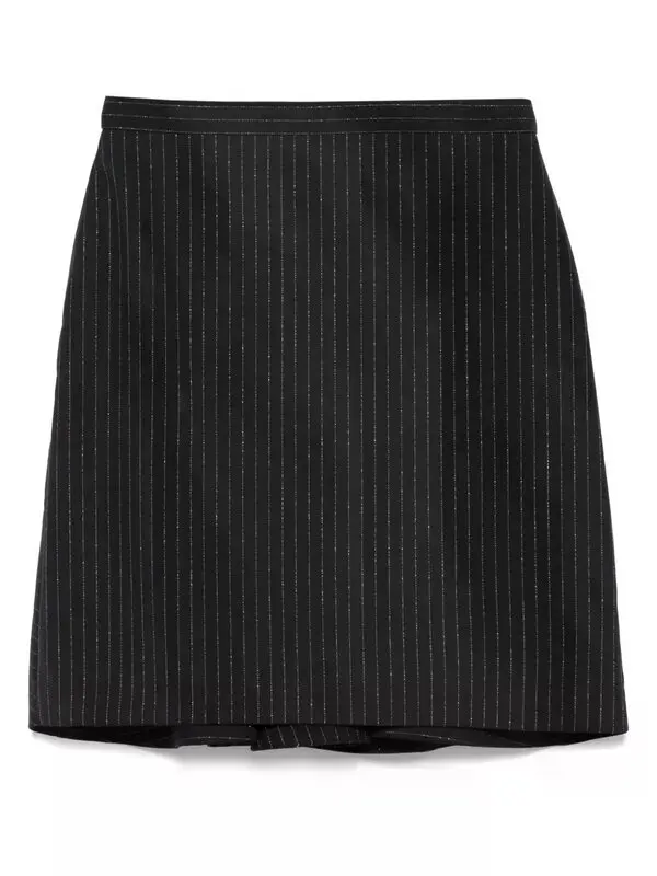 Alexander McQueen 2010s Pinstripe Skirt