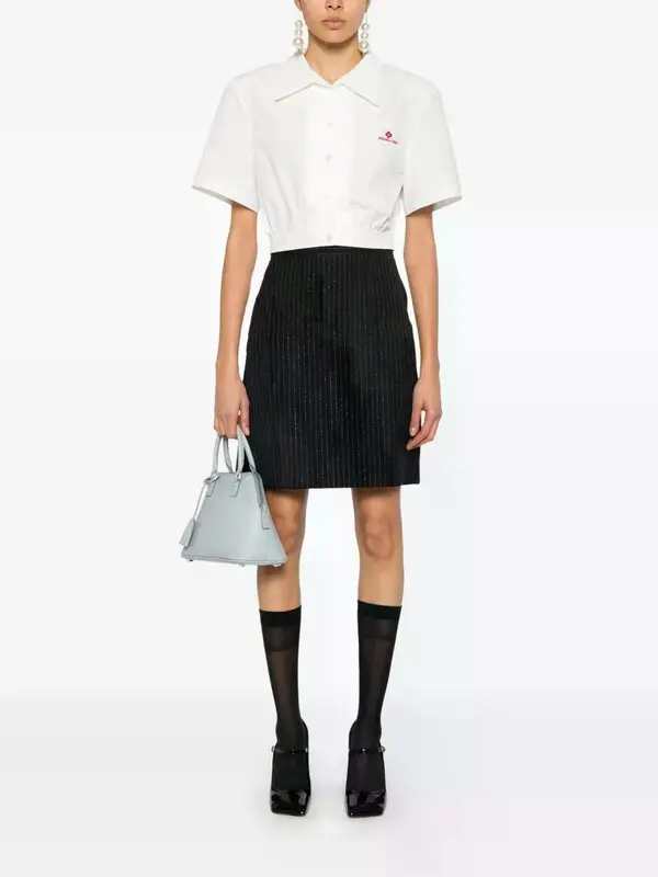 Alexander McQueen 2010s Pinstripe Skirt