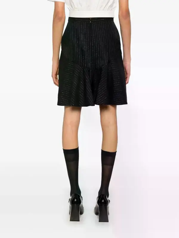 Alexander McQueen 2010s Pinstripe Skirt