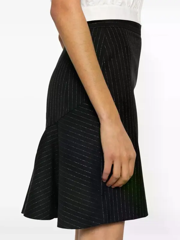 Alexander McQueen 2010s Pinstripe Skirt