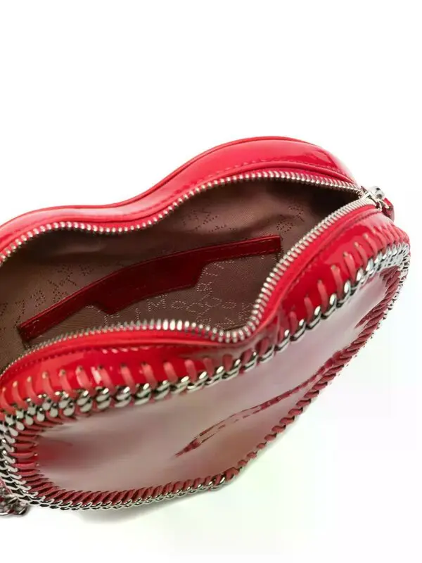 Stella McCartney Falabella Heart-shaped Crossbody Bag - Red
