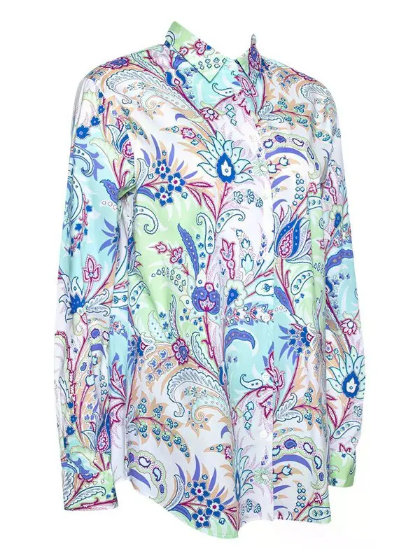 Etro Paisley-motif Shirt - Blue