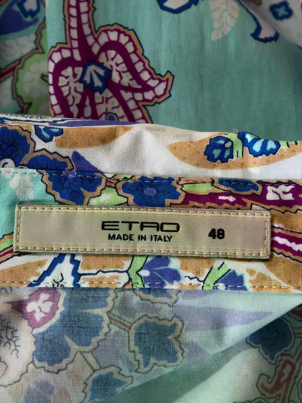 Etro Paisley-motif Shirt - Blue