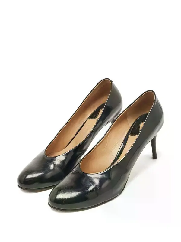 Chloé Round-toe Leather Pumps