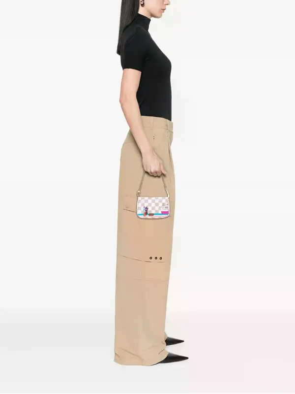 LOUIS VUITTON Damier Azur Illustre Transatlantic Mini Pochette Accessories Handbag - Multicolour