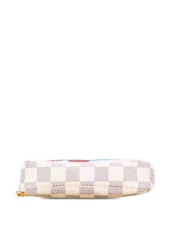 LOUIS VUITTON Damier Azur Illustre Transatlantic Mini Pochette Accessories Handbag - Multicolour