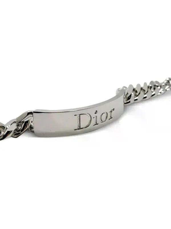 Dior 2000s Chunky-logo Id Bracelet
