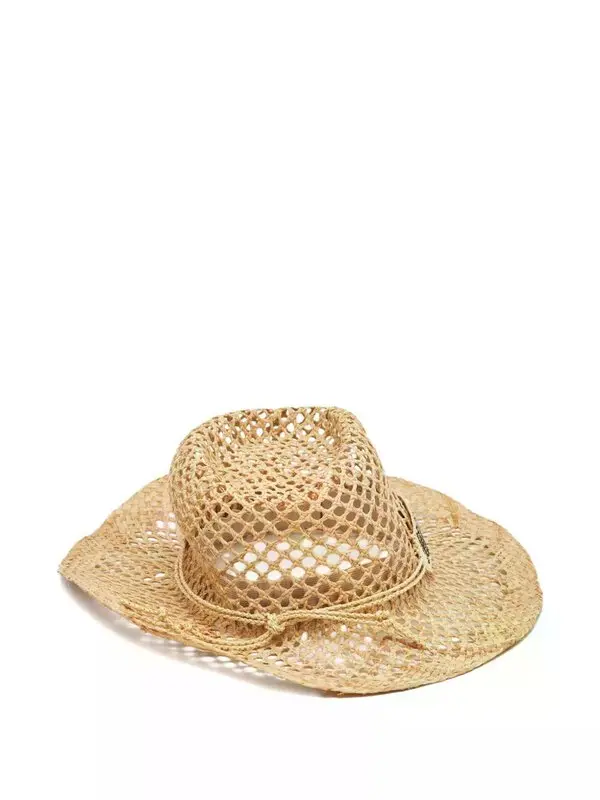 MAISON MICHEL Straw Hat - Neutrals