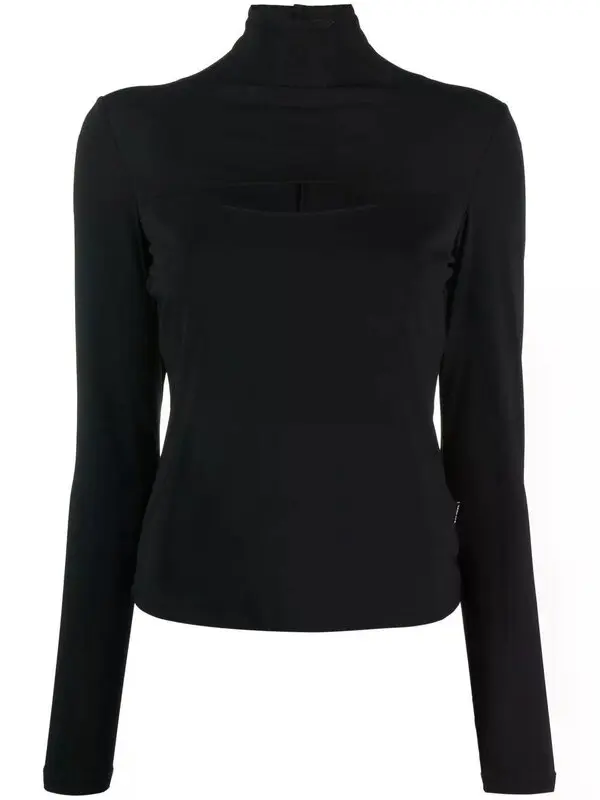 Versace 2000s Cut-out Long-sleeve Top