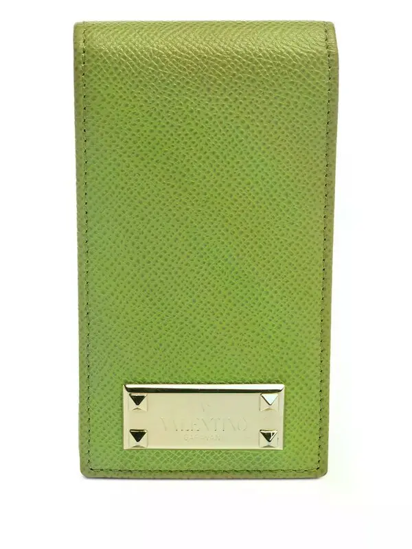 Valentino Garavani Leather Wallet - Green