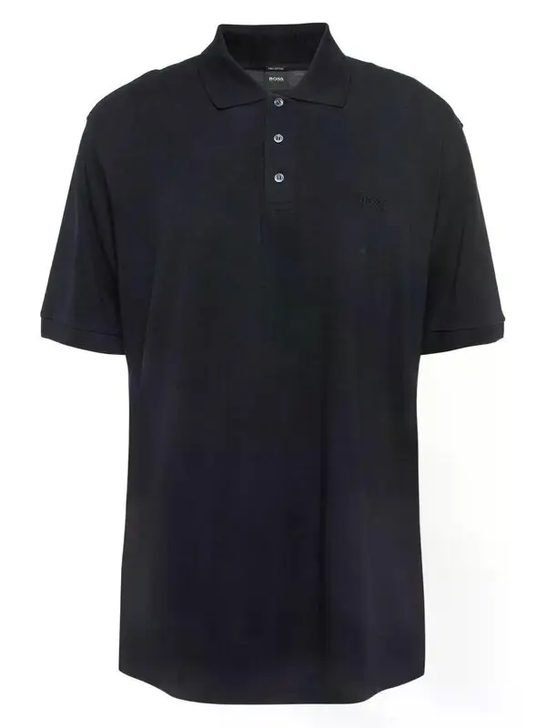 BOSS Pre-owned Logo-embroidered Polo Shirt - Black
