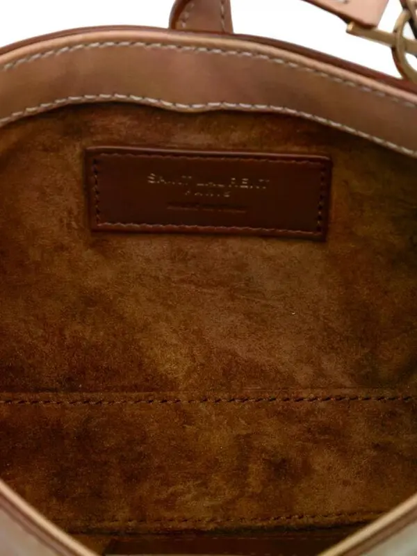 Saint Laurent 2022 Le 5 A 7 Hobo Shoulder Bag - Brown