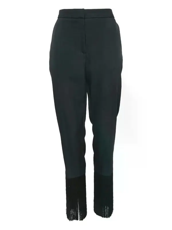 Burberry Fringe Detail Straight Trousers