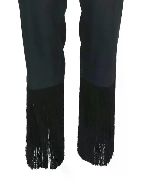 Burberry Fringe Detail Straight Trousers
