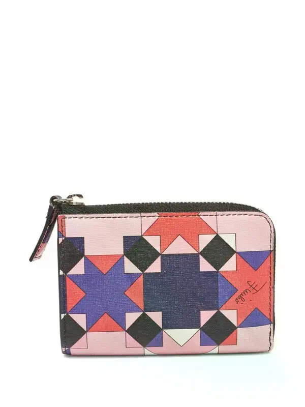 Emilio Pucci Geometric-print Wallet - Pink