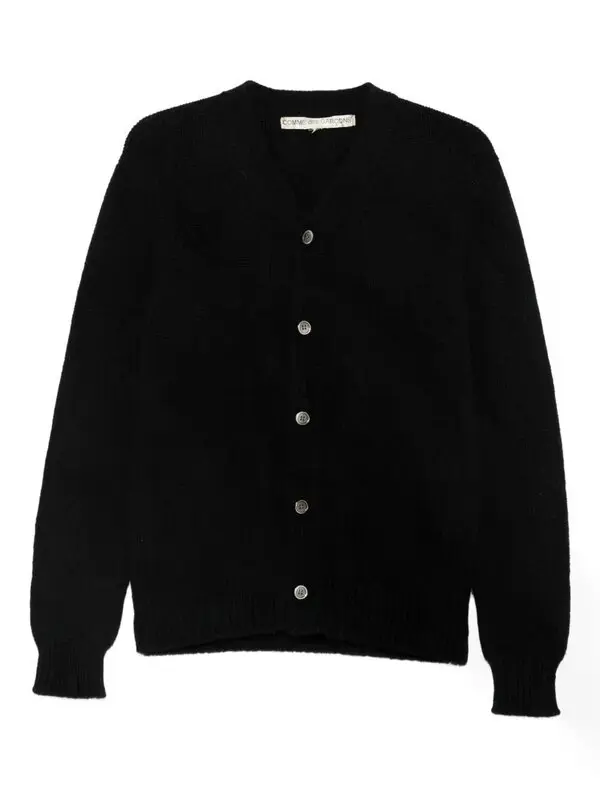 Comme Des Garçons 2000s Wool Cardigan - Black