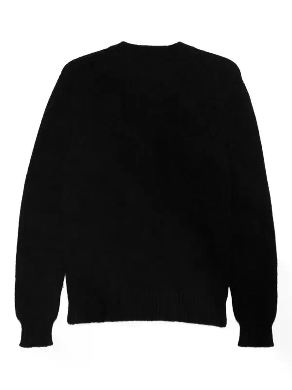 Comme Des Garçons 2000s Wool Cardigan - Black