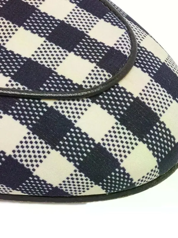 Gucci Gingham Horsebit Mules