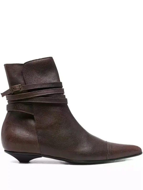 ROMEO GIGLI 1990s Leather Ankle Boots