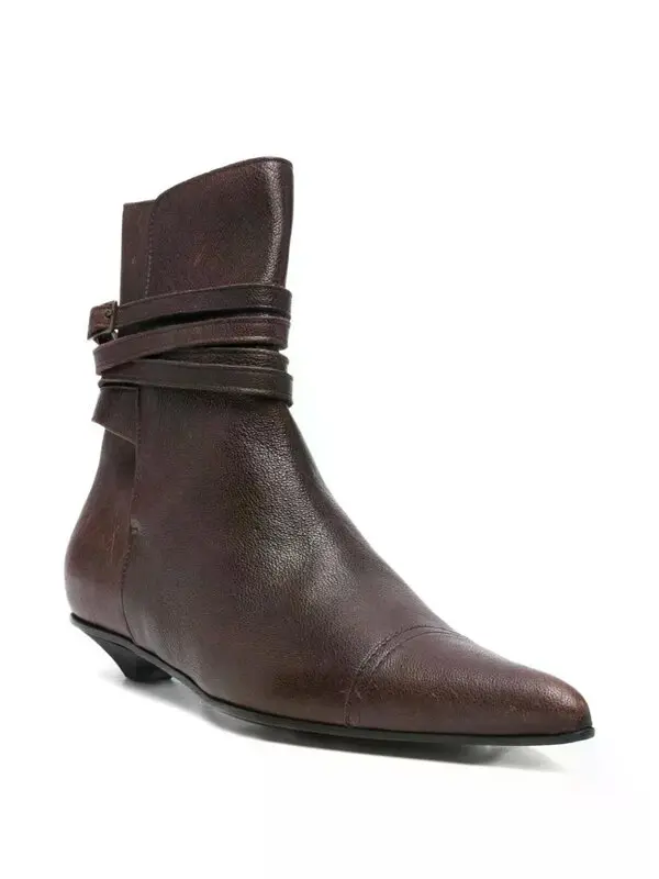 ROMEO GIGLI 1990s Leather Ankle Boots