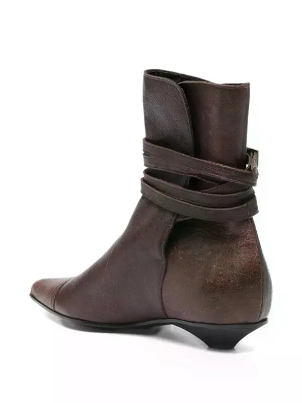 ROMEO GIGLI 1990s Leather Ankle Boots